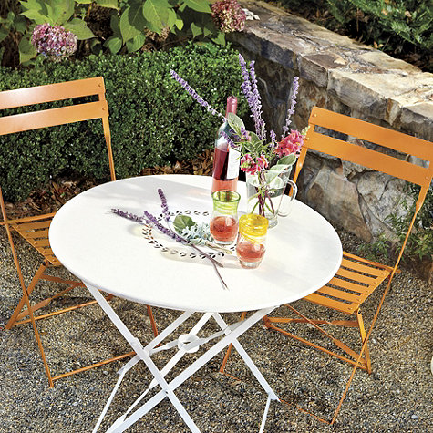 Colorful Outdoor Dining Bistro Tables - Amanda Gates